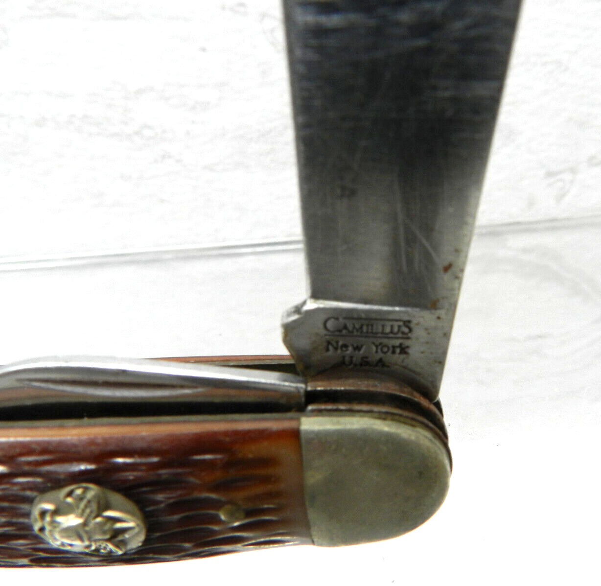 Vintage Camillus Boy Scout Of America Official Pocket Knife 4 Blade w ...