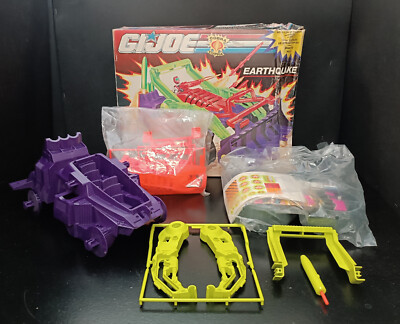 HASBRO VTG 1992 GI JOE COBRA EARTHQUAKE 97% COMPLETE MIB UNUSED ...