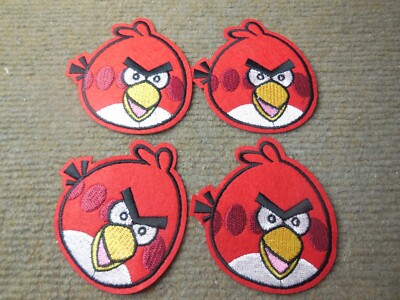 Vintage Lot of 4 Felt Cardinal Angry Bird Patches | eBay