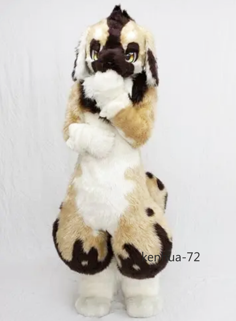 Halloween Female Fox Dog Fursuit Mascot Costume Furry Cosplay Fancy ...