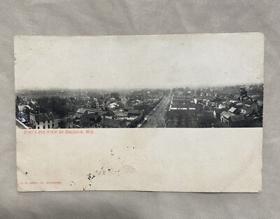Vintage Postcard Birds Eye View Baldwin Wisconsin - Sent 1908 | eBay
