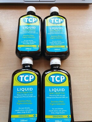TCP Original Antiseptic Liquid 200ml X4 JUST £28.69 FREE POSTAGE | eBay