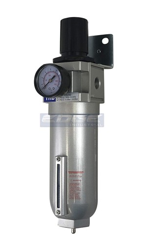 3/4" NPT HIGH FLOW AIR PRESSURE REGULATOR & PARTICULATE FILTER WATER ...