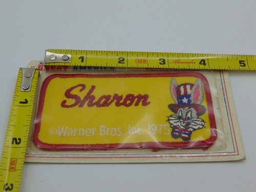 Vintage NOS Patch Warner Brothers Bugs Bunny Name Sharon 1975 Mariott's ...