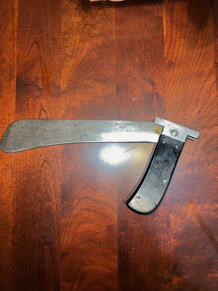 Vintage WW2 Cattaraugus Folding Pilots Survival Machete Knife USA WWII ...
