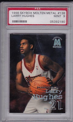 1998 SKYBOX MOLTEN METAL LARRY HUGHES TRADING CARD #138 PSA 9 | eBay