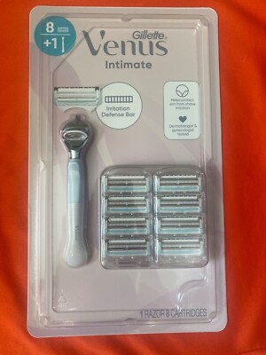 🌸 NEW Gillette Venus Female Intimate Grooming Razor, 1 Handle + 8 ...