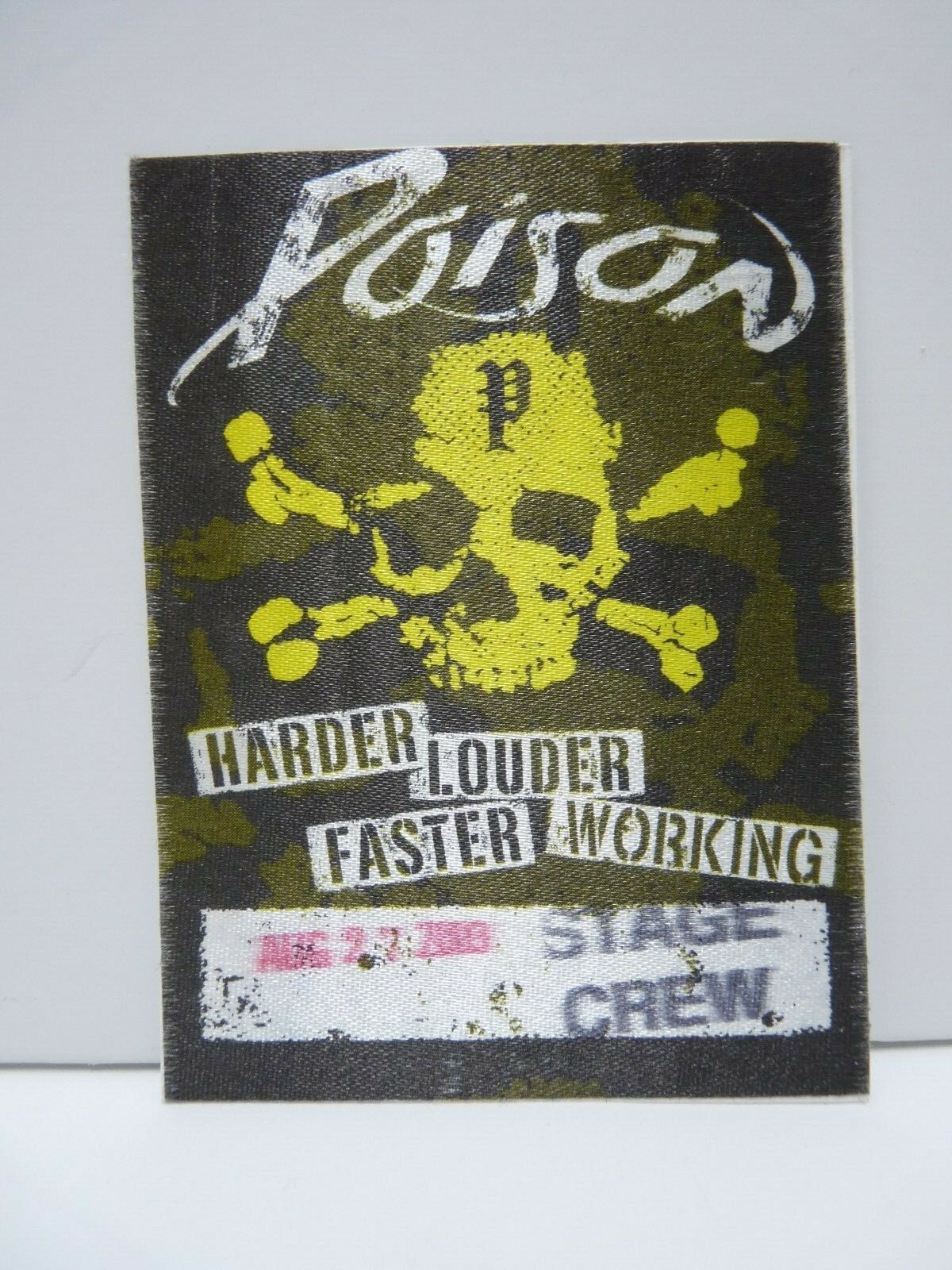 Used Poison 2003 Harder Louder Faster Concert VIP Backstage Pass ...