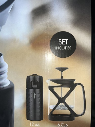 Primula Color Tempo 6 Cup Glass Coffee French Press 12oz Thermal ...