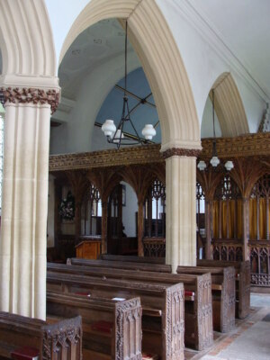 Photo 6x4 St John the Baptist's church - interior Plymtree c2009 | eBay