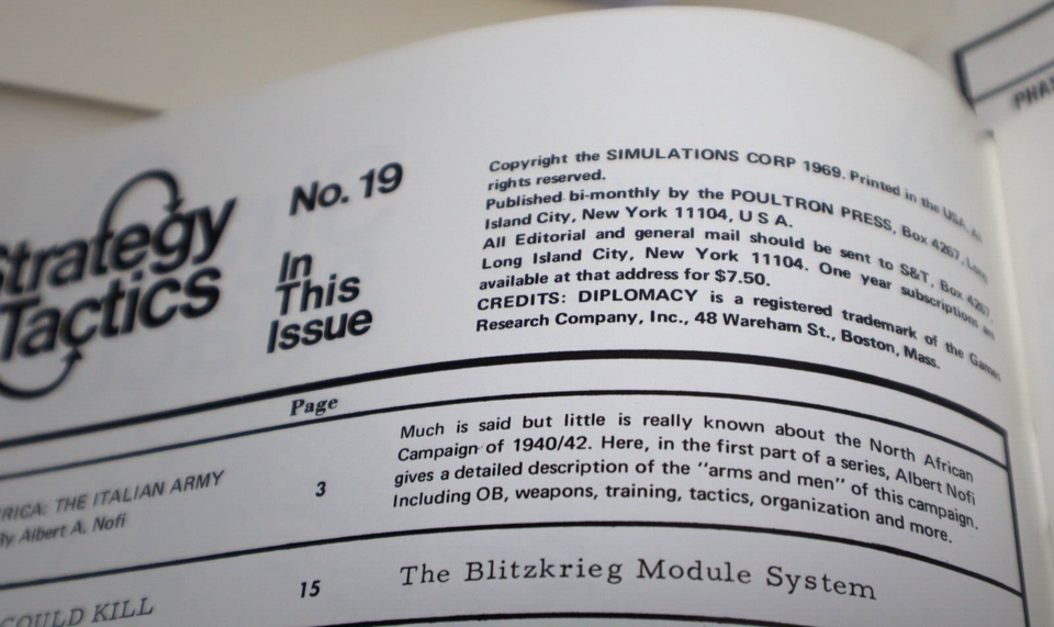 VTG SPI 1972 S&T 19 Blitzkrieg Module System Flat White Tray Box ...