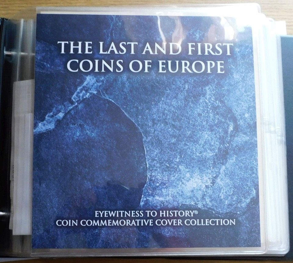 The Last and First Coins of Europe Coin Commemorative Cover Collection ...