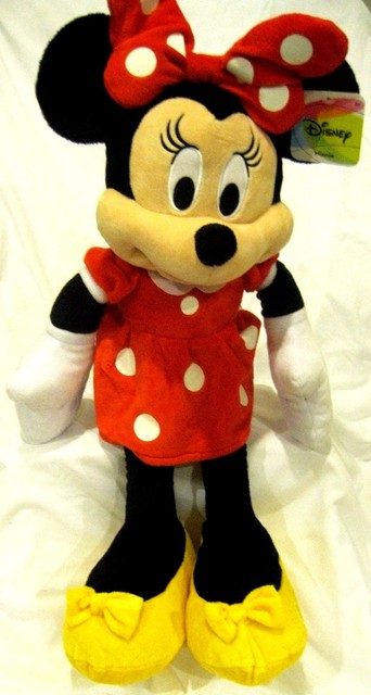 DISNEY 24" MINNIE MOUSE RED DRESS PLUSH TOY-LICENSED STUFFED TOY-DISNEY ...
