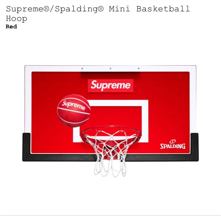 Supreme Spalding Mini Basketball Hoop | eBay