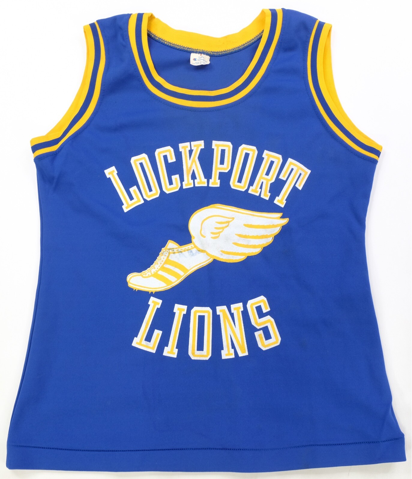 Rare VTG LADY CHAMPION Lockport Lions High School Basketball Jersey 80s ...