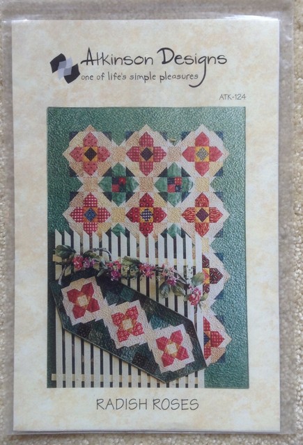 Radish Roses Quilt Pattern Atkinson Designs 49" X 63" for sale online ...