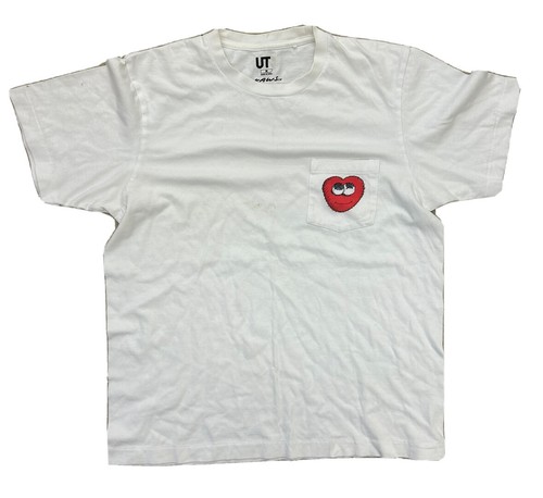 Kaws Uniqlo UT XX Heart Pocket Shirt Men Medium Worn Companion | eBay