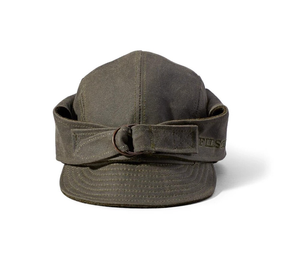Filson Tin Cloth Wildfowl Hat 11060063 MADE IN USA Otter Green Olive ...
