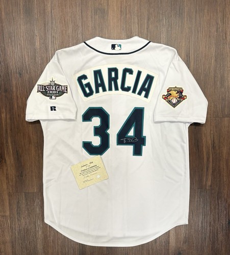 Vtg Freddy Garcia Seattle Mariners 2001 ASG Majestic Jersey Auto w/ COA ...