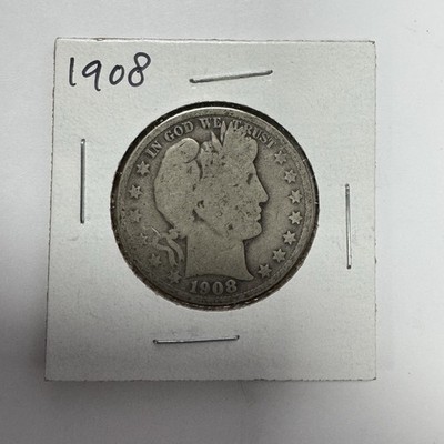 1908 Barber Half Dollar 50c 90% Silver US Coin | eBay