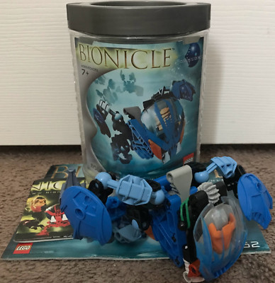 Lego Bionicle 8562 Gahlok w/ Krana Za, Can w/ wrong lid, Comic ...