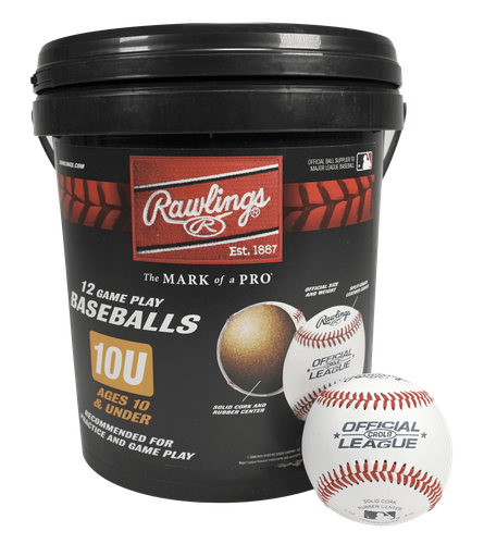 Rawlings Bucket Official League Youth Baseballs CROLB 10u for sale ...