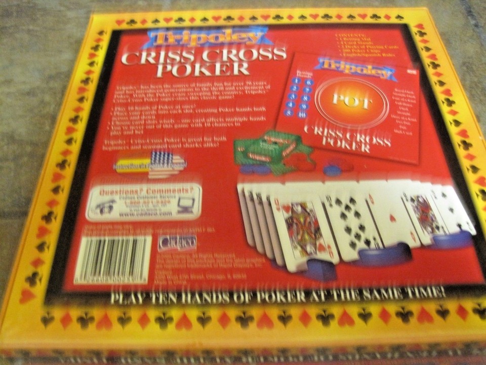 CRISS CROSS POKER ~ CADACO ~ PLAY TEN HANDS AT THE SAME TIME!! ~ NEW ...
