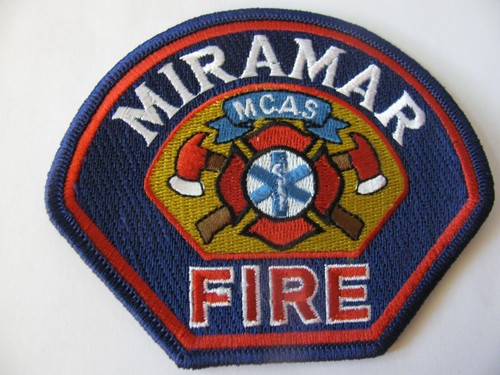 CA Miramar Fire Rescue Dept Patch Iron On 4” Rare MCAS Marine Corps ...