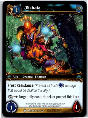 World of Warcraft Card Game Vishala 120/220 Icecrown CCG TCG WOW | eBay