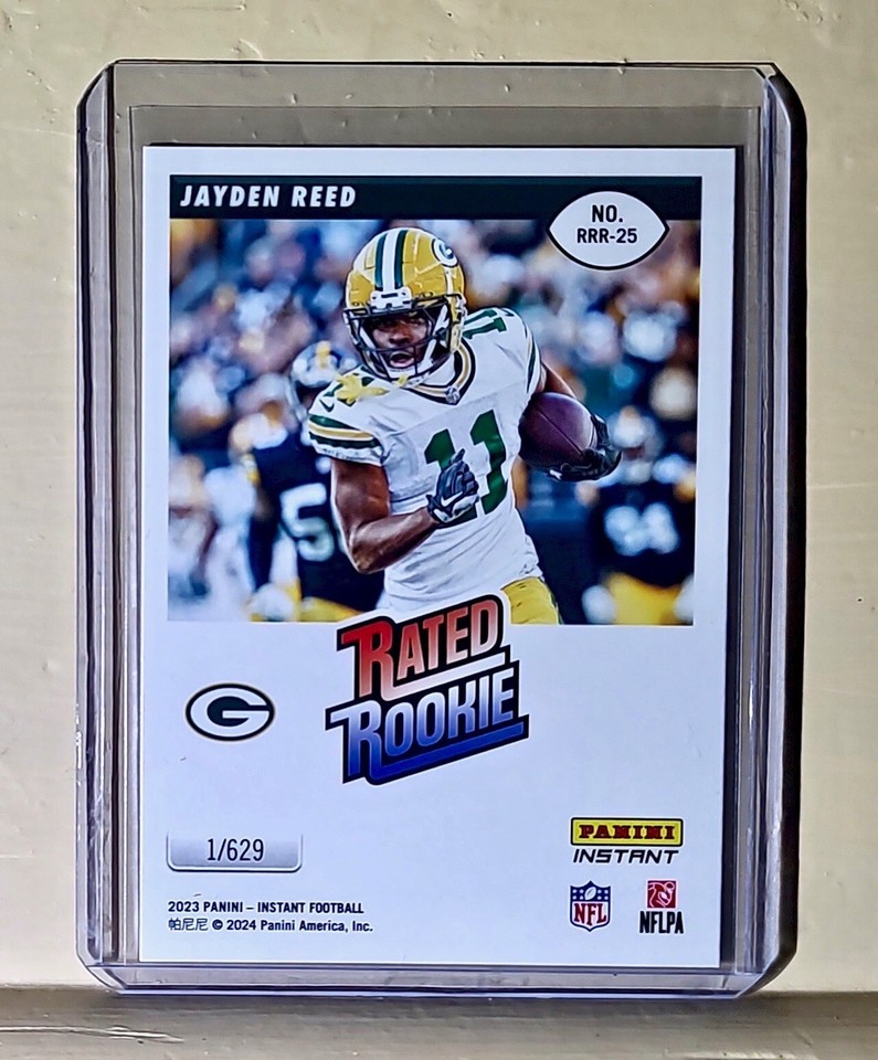 Jayden Reed 2023 Panini NFL Rated Rookie Retro #25 Football Card ...