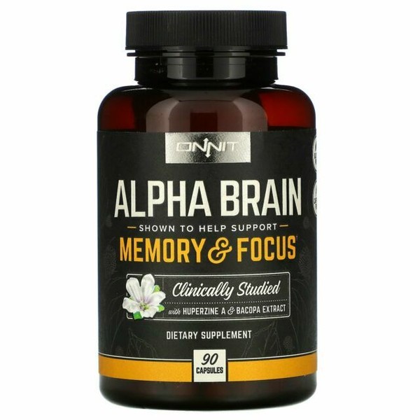 Onnit Alpha Brain Memory and Focus Capsules - 90 Count for sale online ...