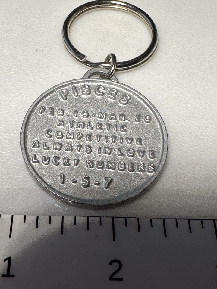Vintage Pisces Fish Zodiac Sign Astrology Greek Mythology Lucky Metal ...