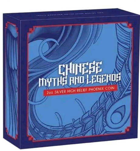 Chinese Myths & Legends Phoenix 2022 2oz Silver Proof High Relief Coin ...