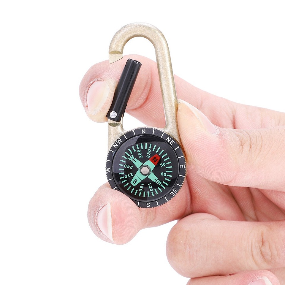 Compass Carabiner 2-in-1 Carabiner Compass Clip Outdoor Carabiners Key ...
