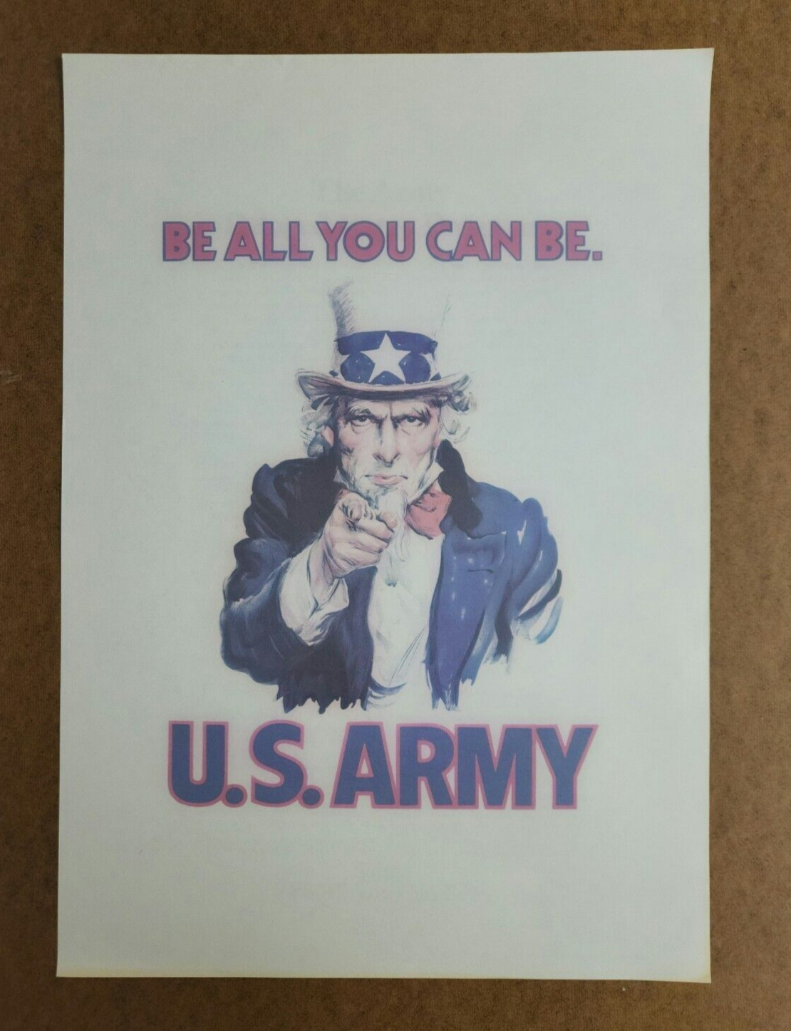 US ARMY - UNCLE SAM - Be All You Can Be - Heat Transfer Iron On - Patch ...