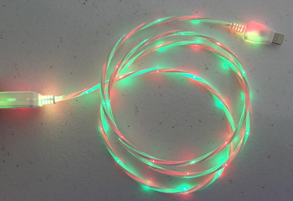 LED LIGHT-UP USB Data Cable charger FOR Apple iPhone X 8 7 6 5 4s MICRO ...