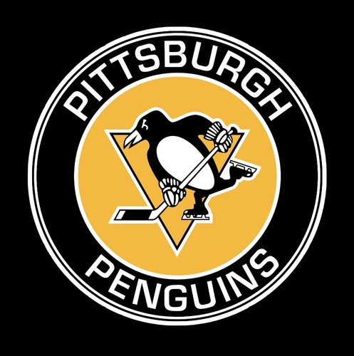 PITTSBURGH PENGUINS Logo Sticker Puck Stickers Car NHL Hockey Decal Ice ...