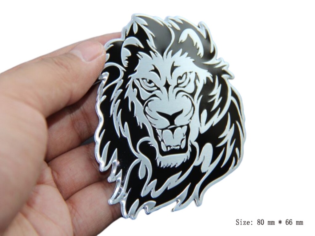 2x Löwe Aufkleber Sticker Auto Motorrad Tuning Löwenkopf Emblem Tiger ...
