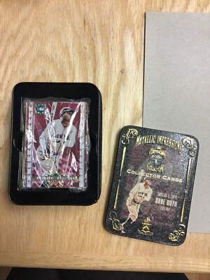 1994 Metallic Impressions Cooperstown Collection Babe Ruth 5 Metal Card ...