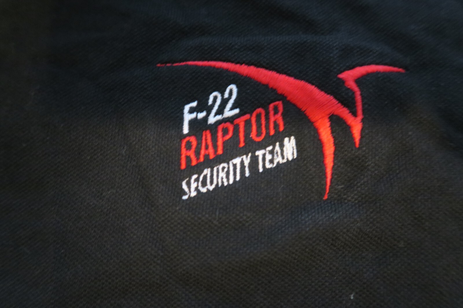 Lockheed Martin F-22 Raptor Security Team Black Polo … - Gem
