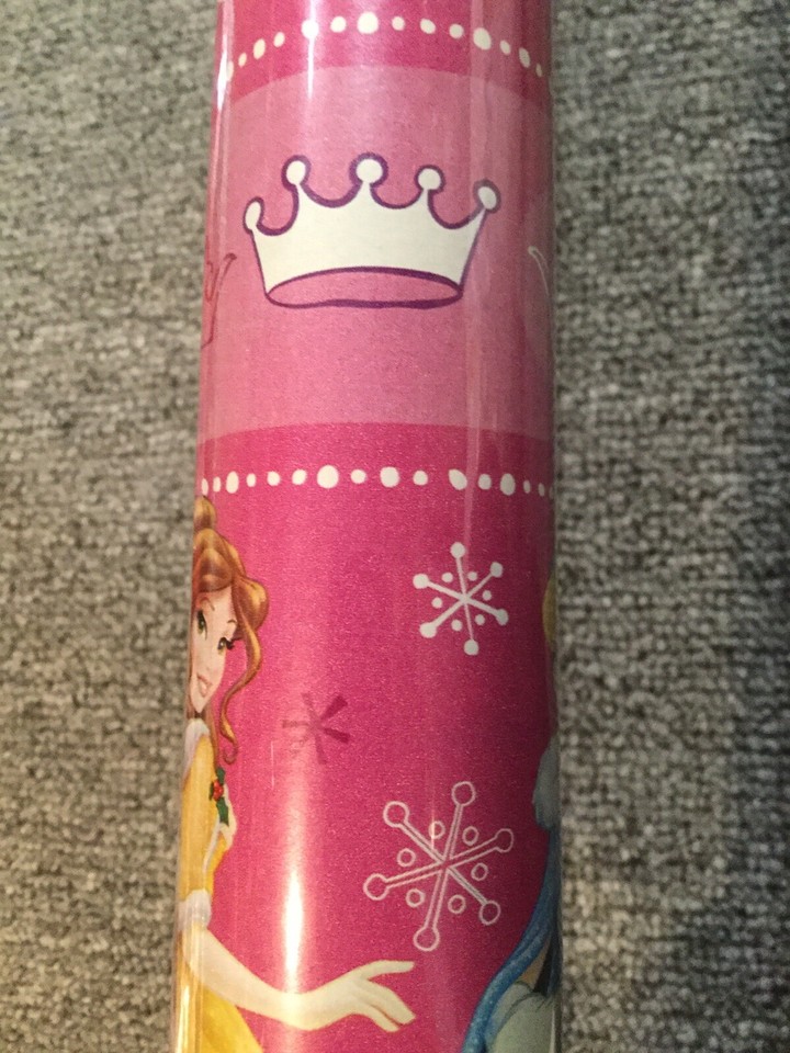 20 sqft Disney Princesses Wrapping Paper Gift wrap Tiana Belle ...