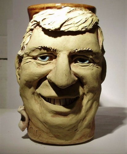 DONALD TRUMP FACE MUG in Handcrafted Stoneware Pottery | eBay