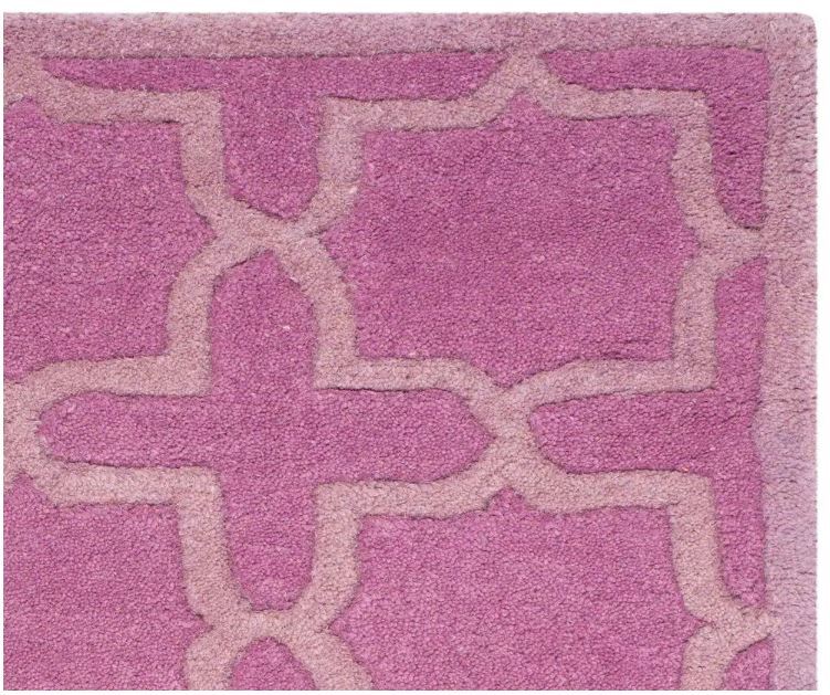 SAFAVIEH Chatham CHT937D-2 2' x 3' Pink Handmade Geometric Premium ...