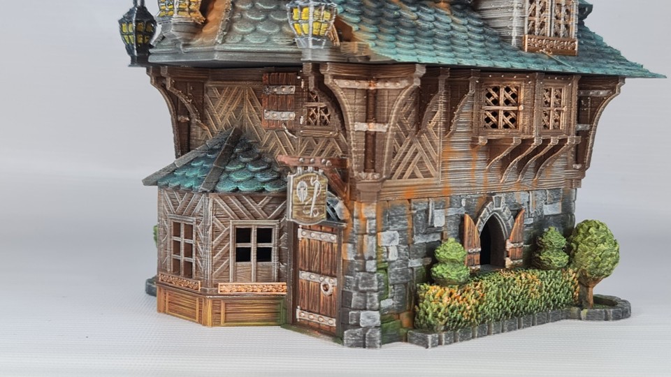 3d Printed Table Top Terrain Fantasy Vendor House DnD RPG Wargame ...