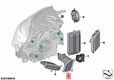 Genuine LED module direction indicator Left BMW X5 X6 F15 F16 F85 ...