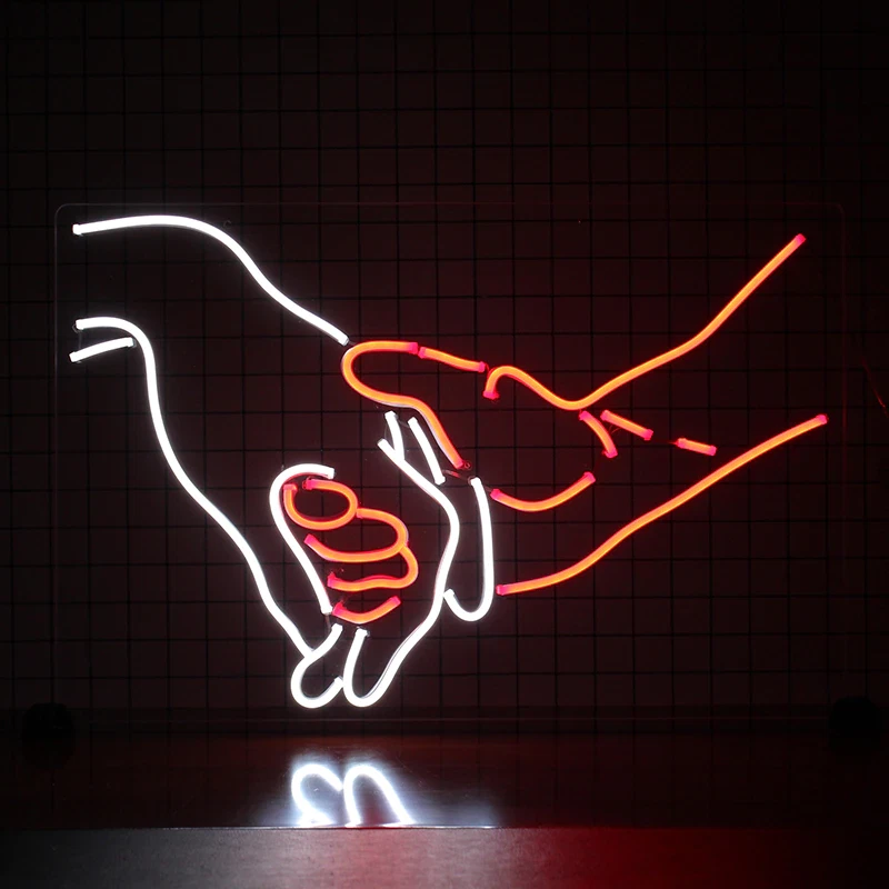 Neon Love Sign Hand