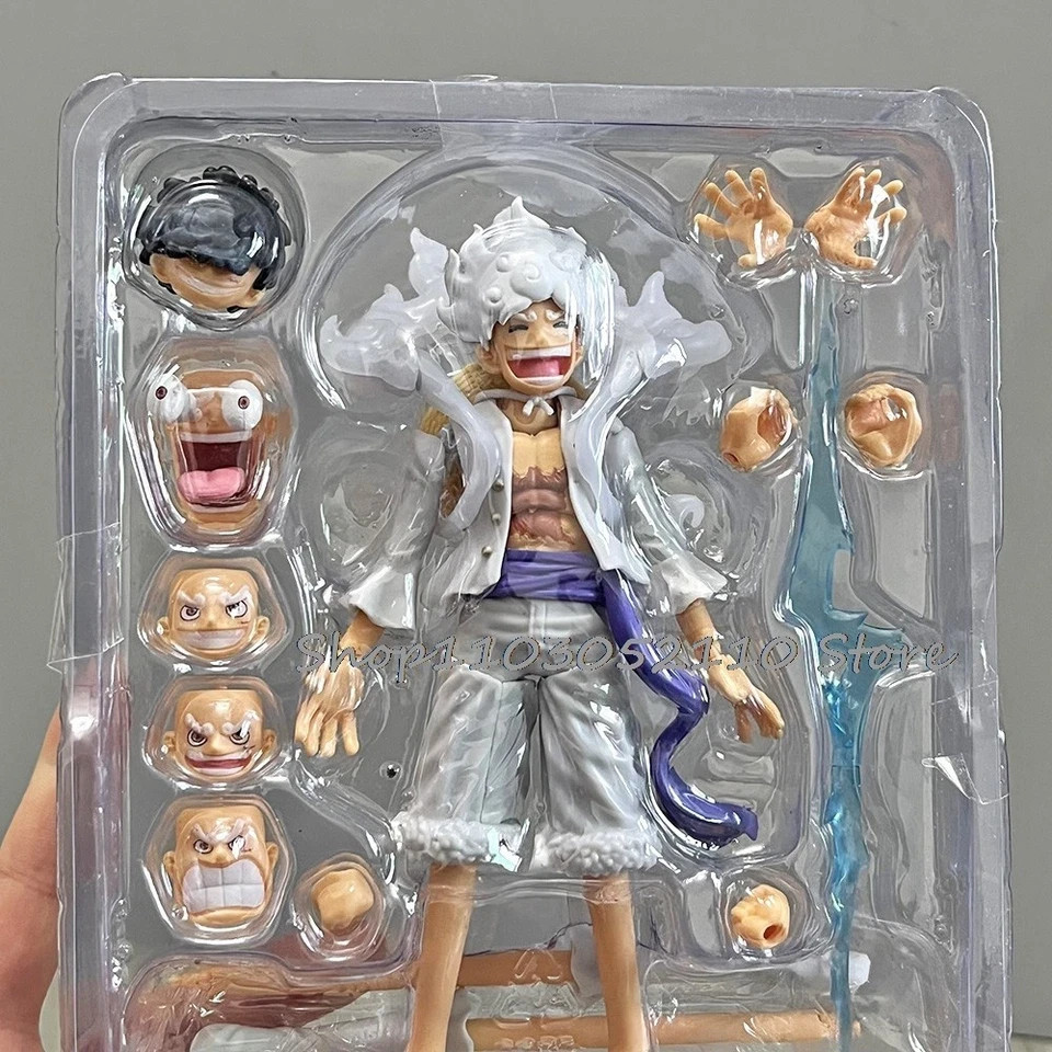 One Piece - SH Figuarts Luffy Gear 5 Action Figure 15cm Anime PVC ...
