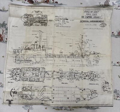 SS Empire Orkney Alchymist Inglis Glasgow Shipbuilders Vintage Plan ...