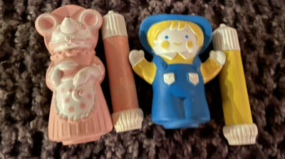 AVON VINTAGE LOT Millicent Mouse & Huck L Berry Perfume Stick Finger ...