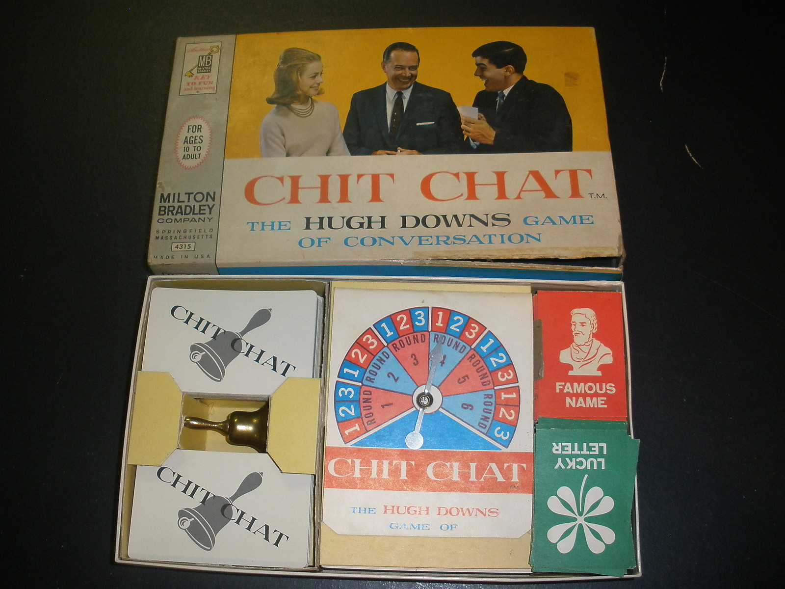 Vintage CHIT CHIT THE HUGH DOWNS GAME OF CONVERSATION Game MB 1960s ...
